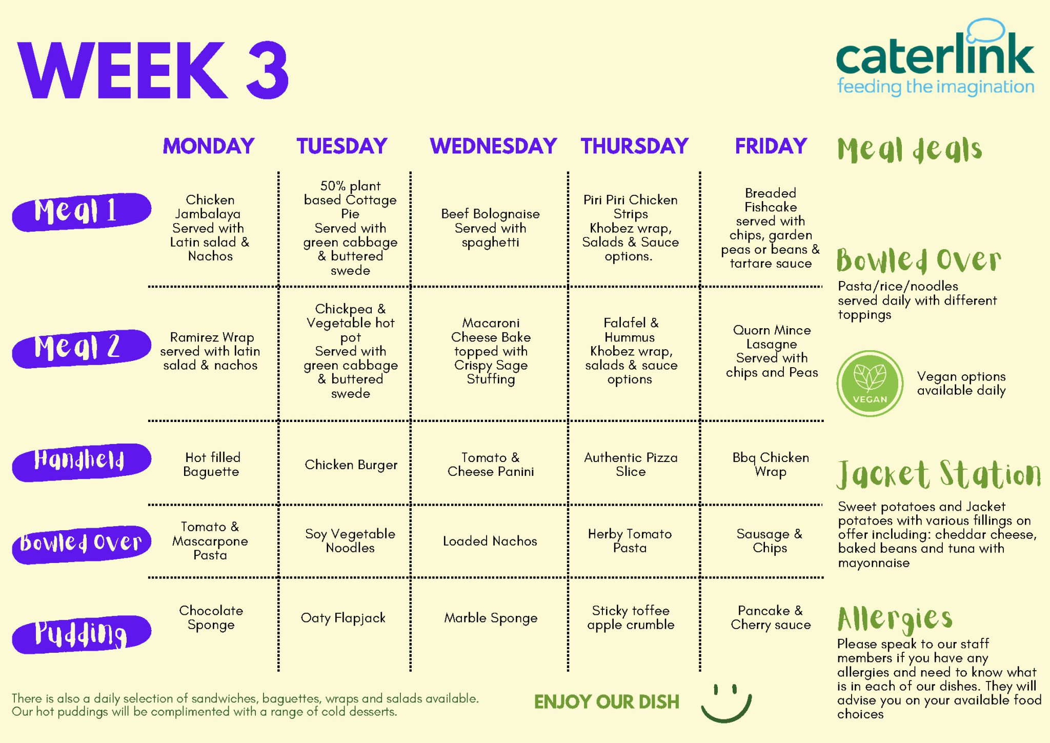 Catering & Menus – Mulberry Academy Woodside